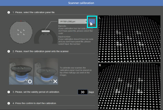 Calibration > Failed to load the PNL file – Medit Help Center