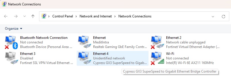 Failed to Connect due to IP Address Conflict – Medit Help Center