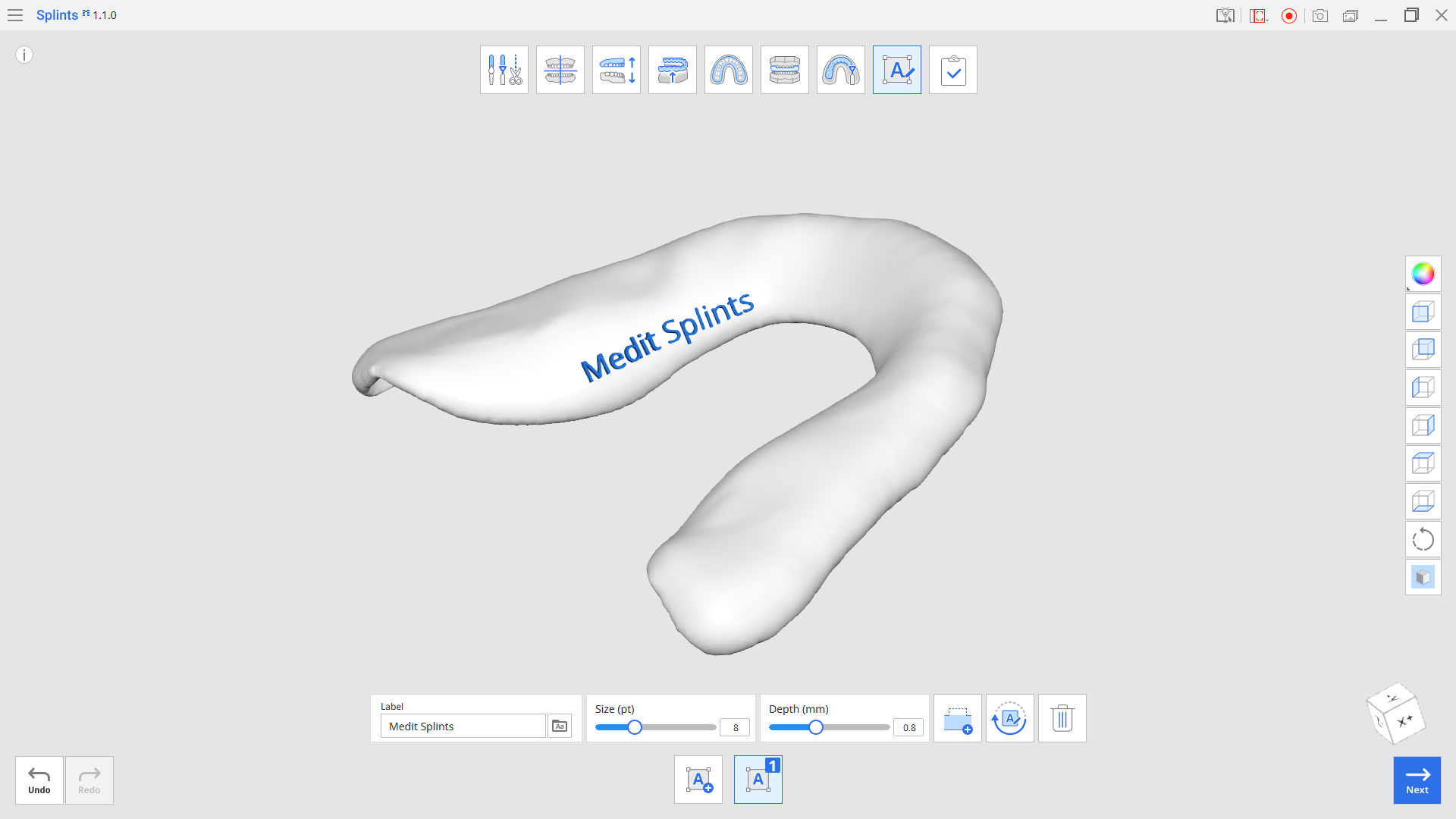 Mode > Labeling – Medit Help Center