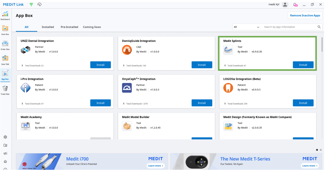 Medit Splints – Centro de Ayuda de Medit