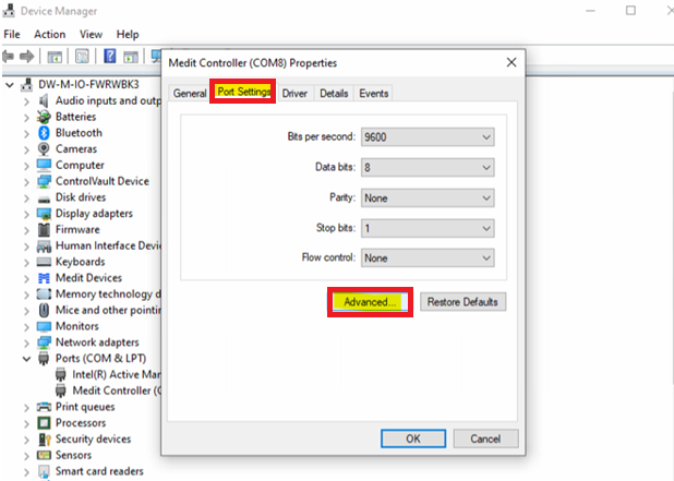 Connection problem with COM & LPT ports – Medit Help Center