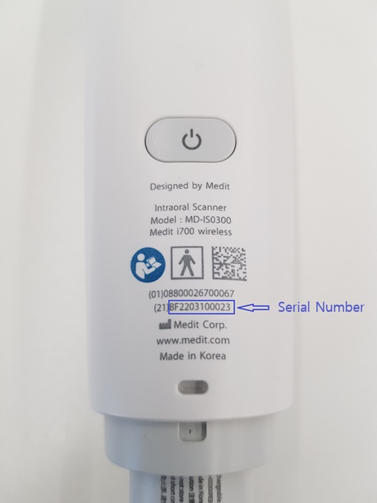 How to check your Intraoral scanner serial number. – Medit Help Center