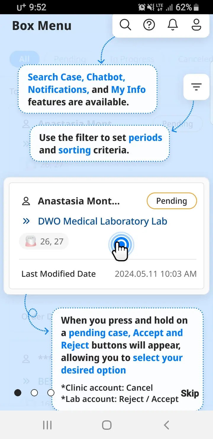 📖 Case Box/Order Box/In Box/Work Box – Medit Help Center
