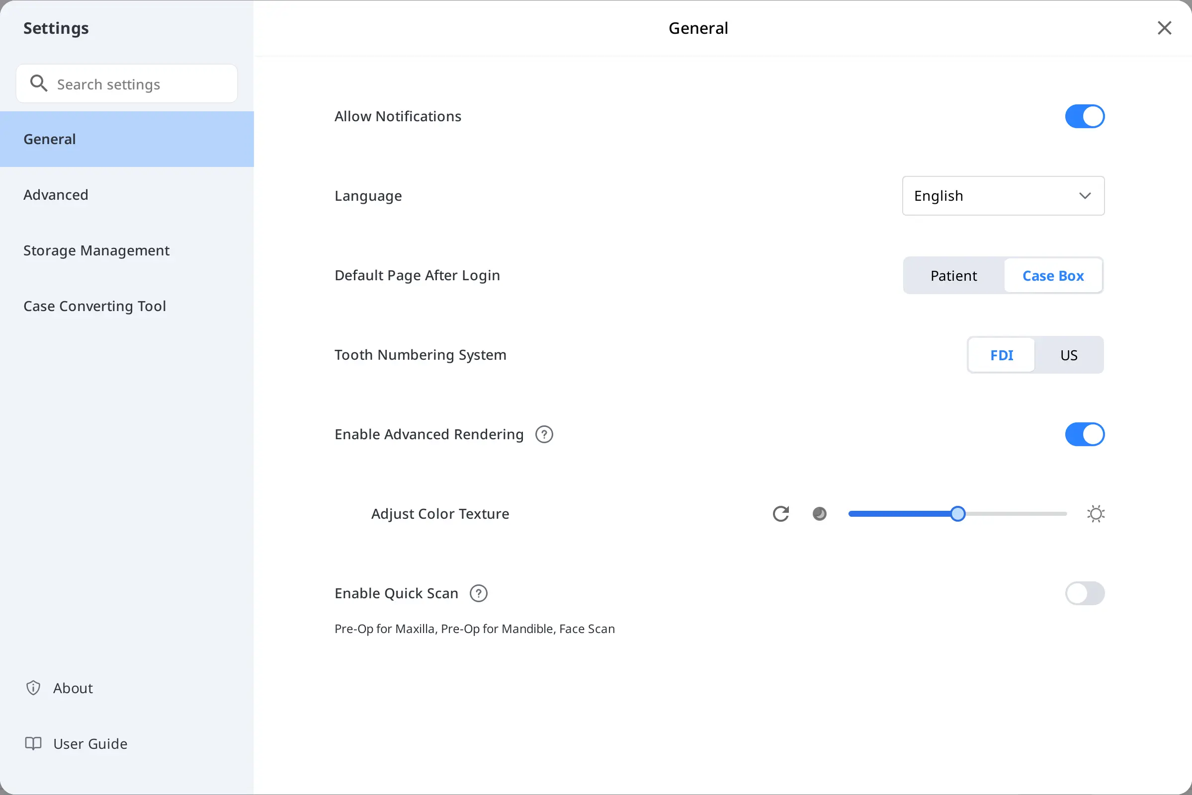 📖 Settings – Medit Help Center
