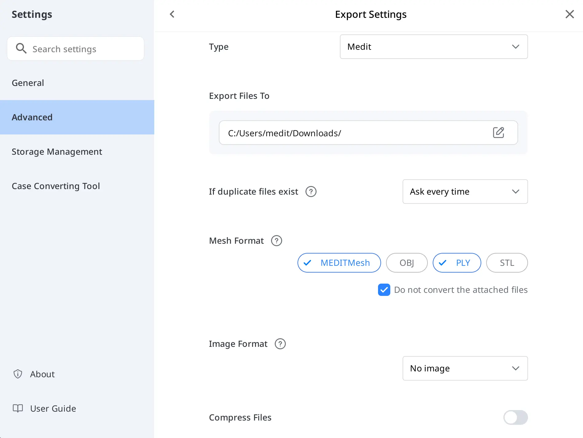 📖 Settings – Medit Help Center