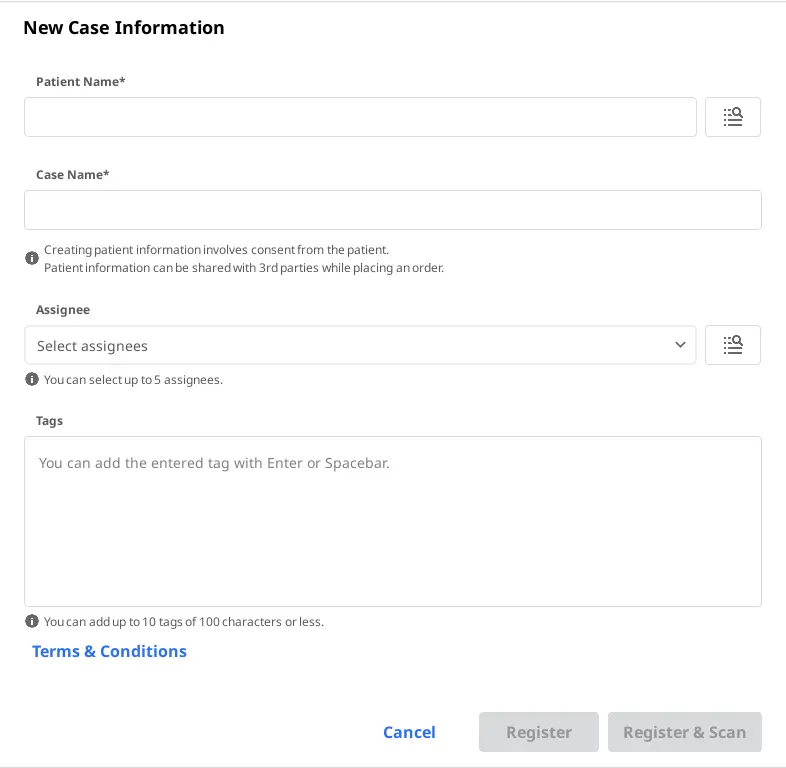 📖 Create/Edit/Clone/Delete Case – Medit Help Center