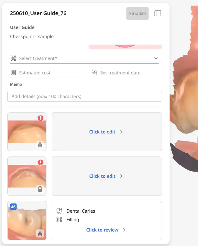 📖 [Checkpoint] User Interface – Medit Help Center