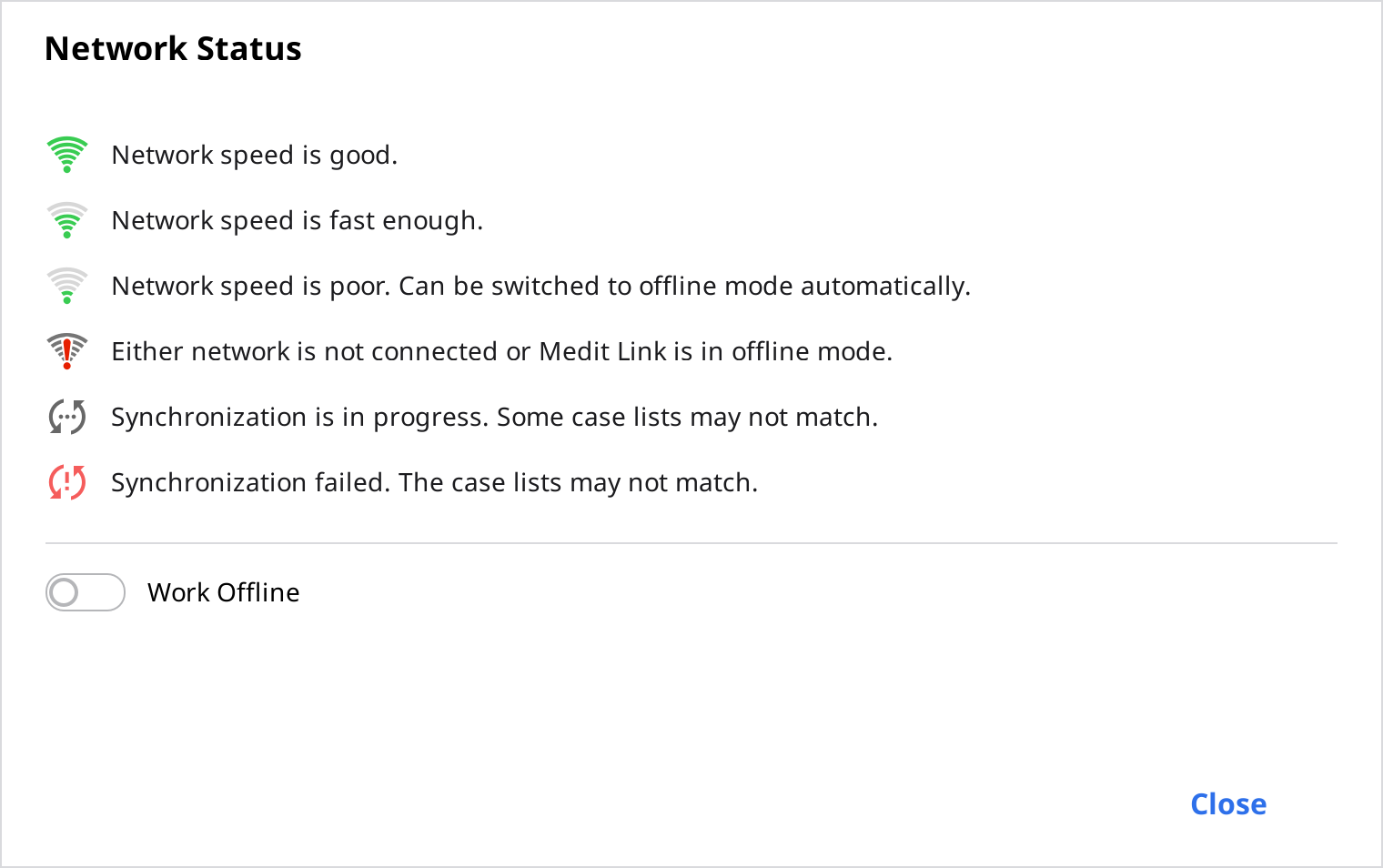 🔍 Offline mode – Medit Help Center